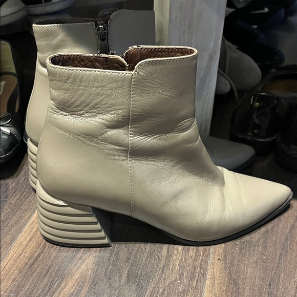 Shoes | Stylish Cream Ankle Boots | Poshmark